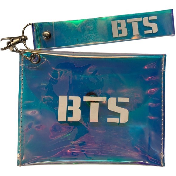 Bts | Bags | Kpop Bts Bangtan Boys Coin Pouch Wallet Clear Color Shift ...